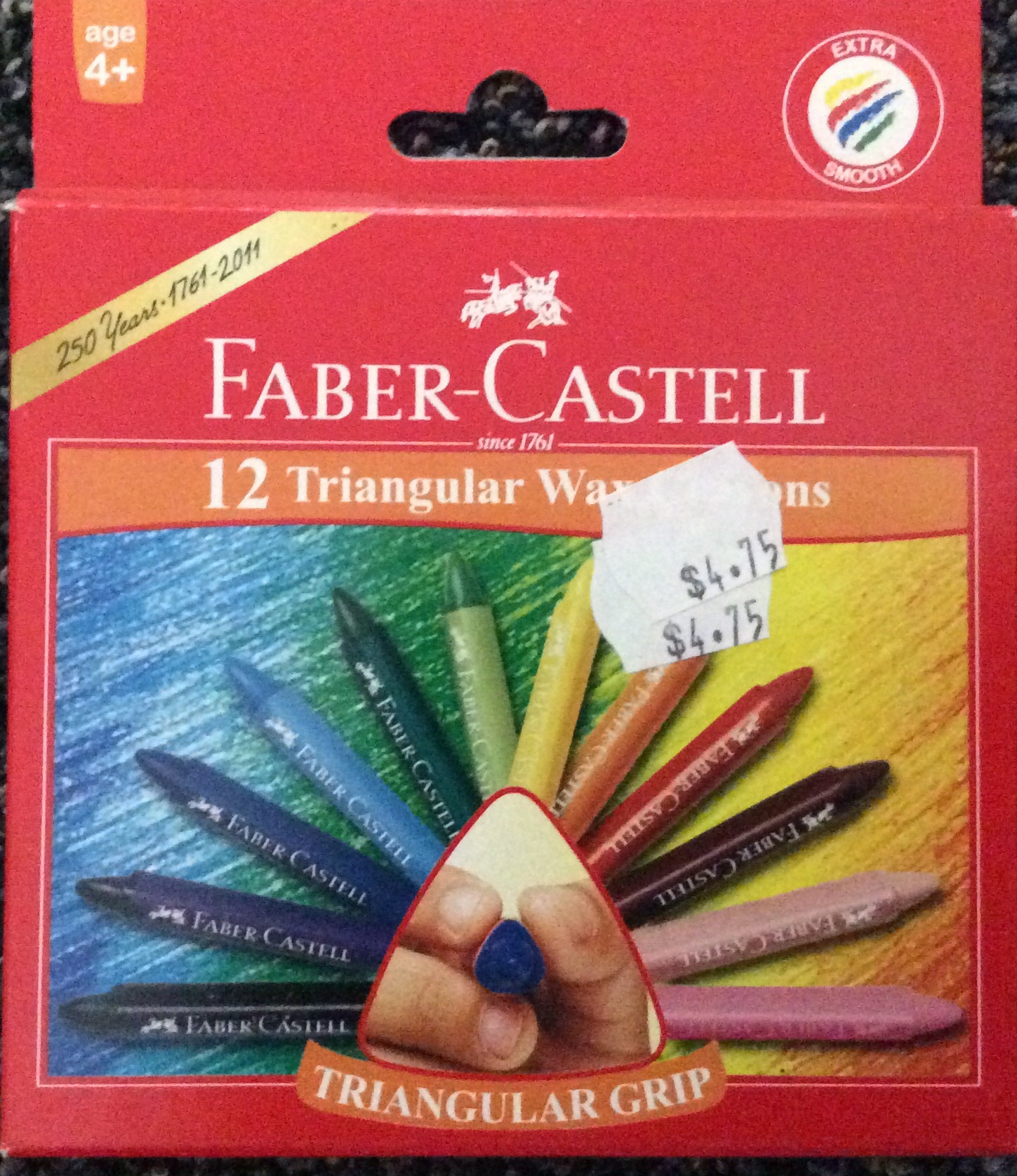 Faber-Castell 12 Triangular Wax Crayons - Toys@Meridian